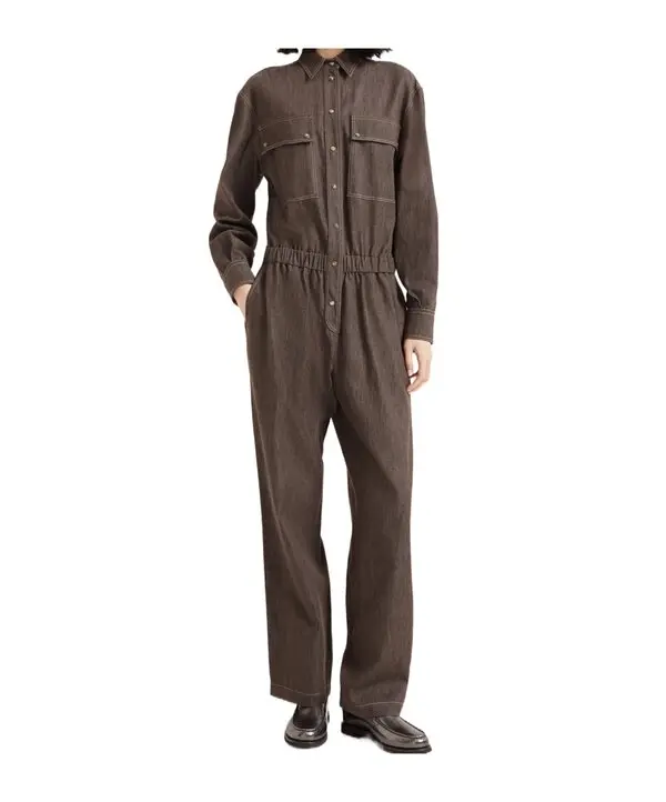 Brunello Cucinelli Cotton Denim Jumpsuit