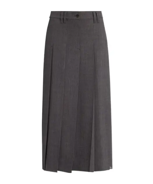 Brunello Cucinelli Pleated Midi Skirt
