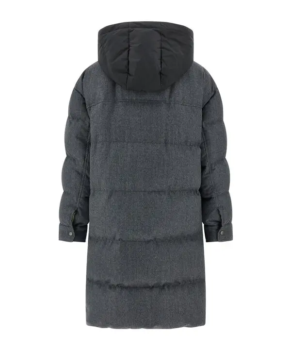Brunello Cucinelli Long Quilted Jacket
