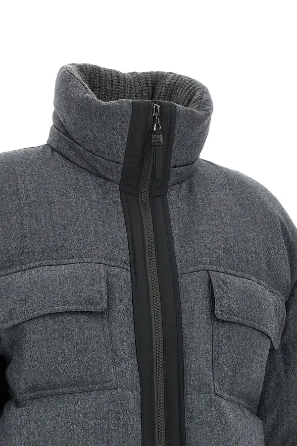 Brunello Cucinelli Long Quilted Jacket