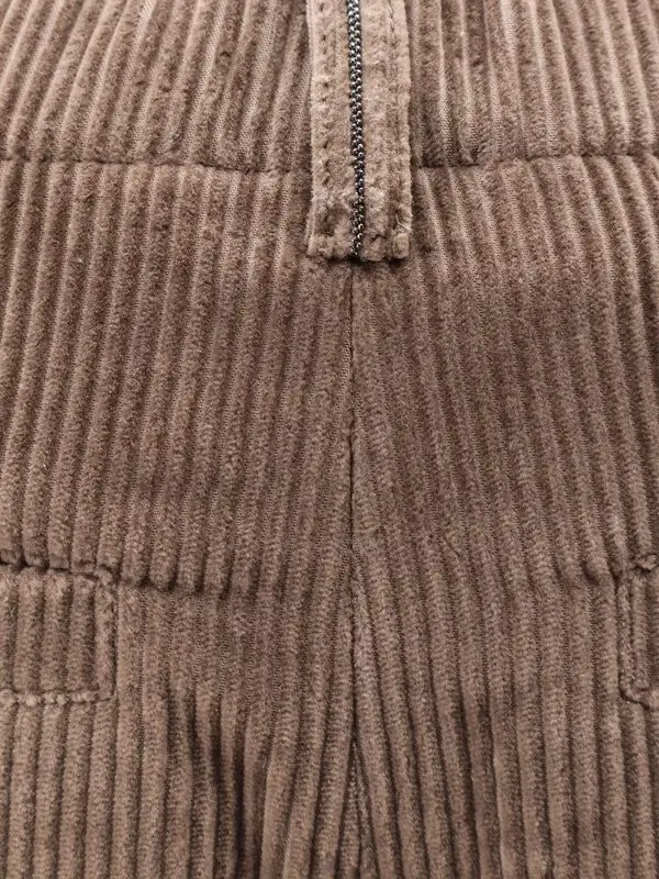 Brunello Cucinelli Monili Detailed Corduroy Shorts