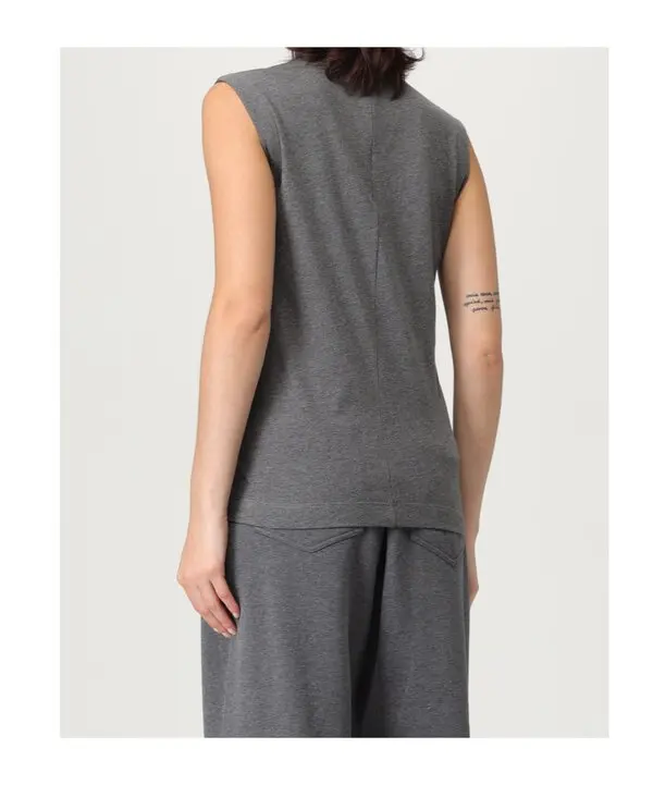 Brunello Cucinelli Sleeveless Mock Neck Top
