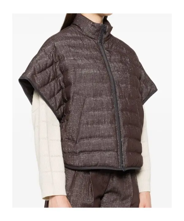 Brunello Cucinelli Quilted Zip-front Jacket