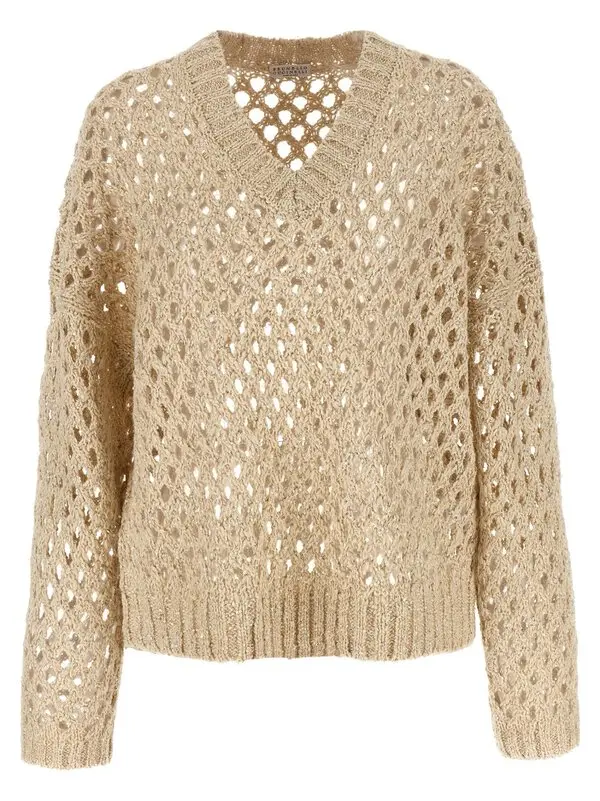 Brunello Cucinelli Cut-out Knitted Jumper