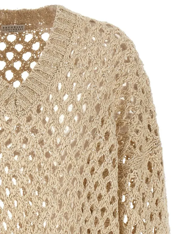 Brunello Cucinelli Cut-out Knitted Jumper