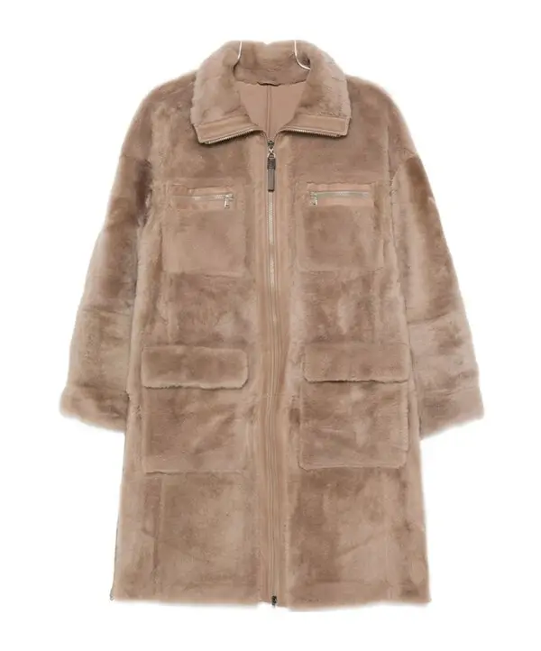 Brunello Cucinelli Full-zip Fur Coat