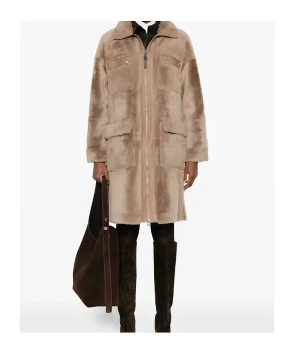 Brunello Cucinelli Full-zip Fur Coat
