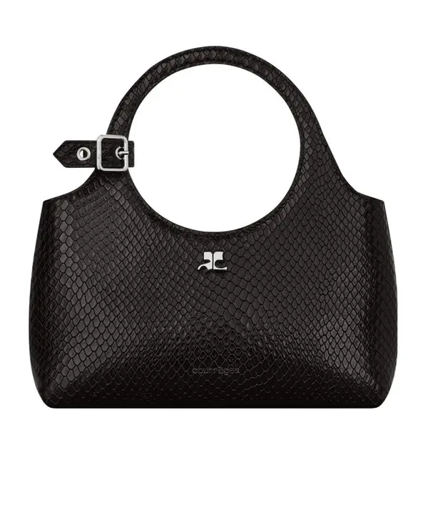 COURREGES Mini Holy Leather Shoulder Bag