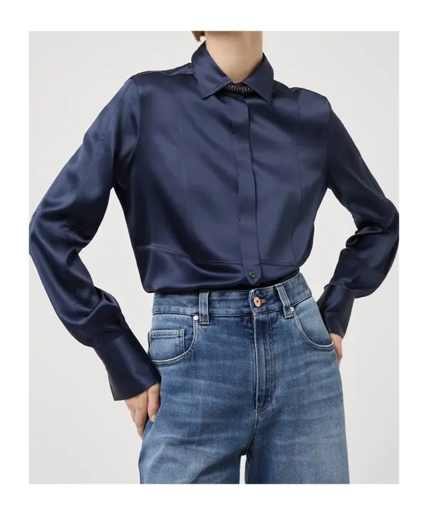 Brunello Cucinelli Stretch-silk Shirt