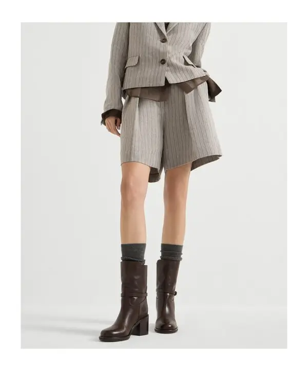 Brunello Cucinelli Monili Embellished Ankle Boots