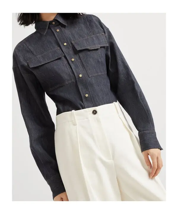 Brunello Cucinelli Pleated Cropped Trousers