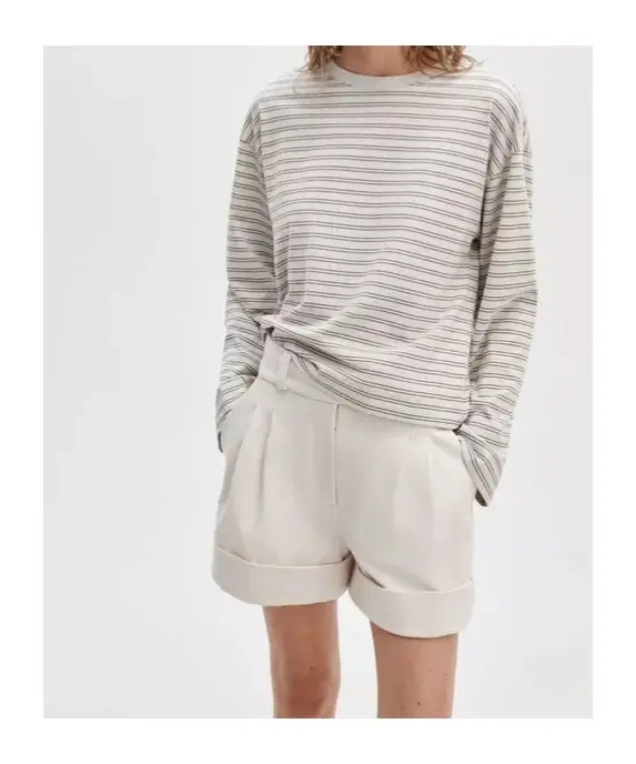 Rag & Bone Kelly Boxy Striped Long-sleeve Tee