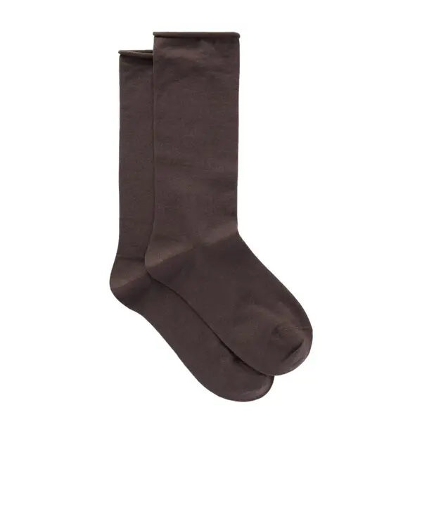 Brunello Cucinelli Cashmere Blend Socks - Dark Brown