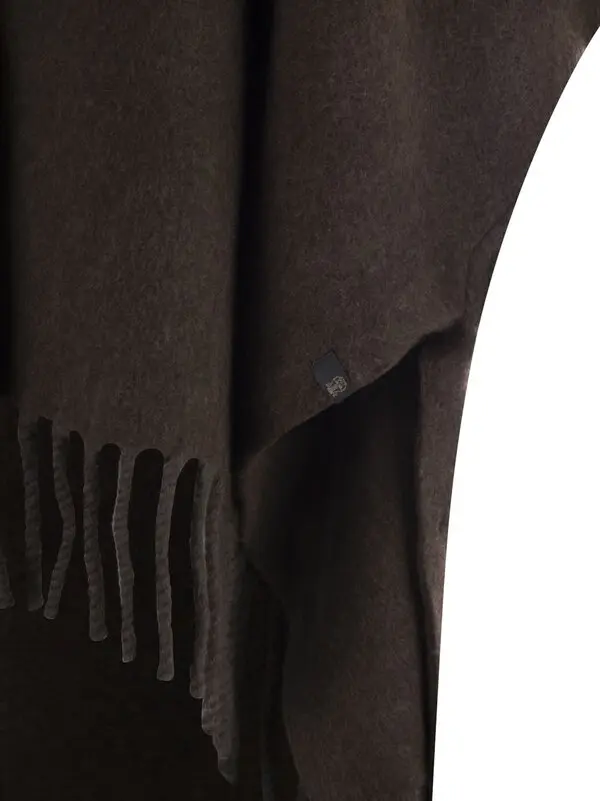 Brunello Cucinelli Fringed-edge Knitted Cape