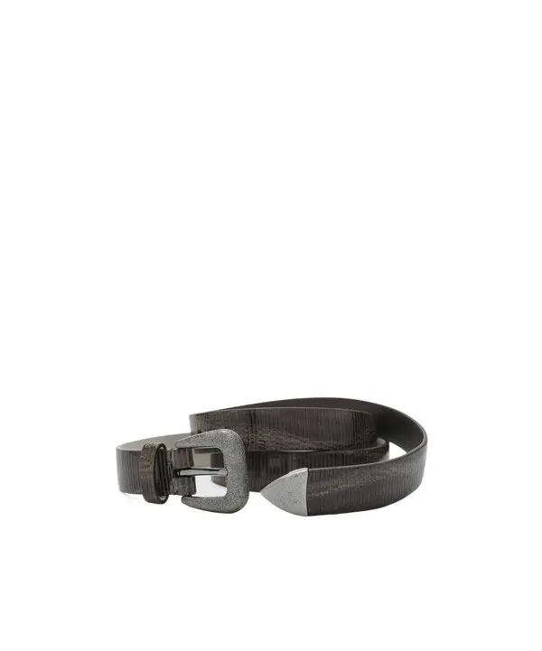 Brunello Cucinelli Metal Buckle Belt - Black