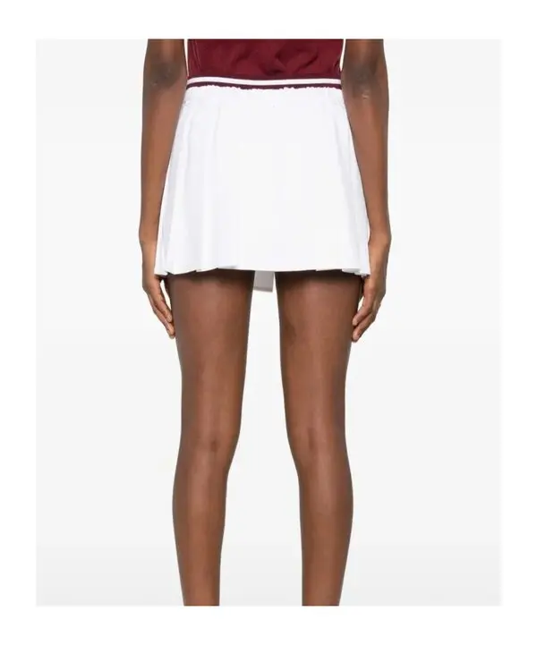 Brunello Cucinelli Striped Pleated Skirt