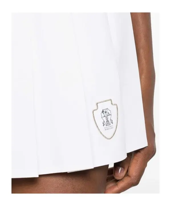 Brunello Cucinelli Striped Pleated Skirt