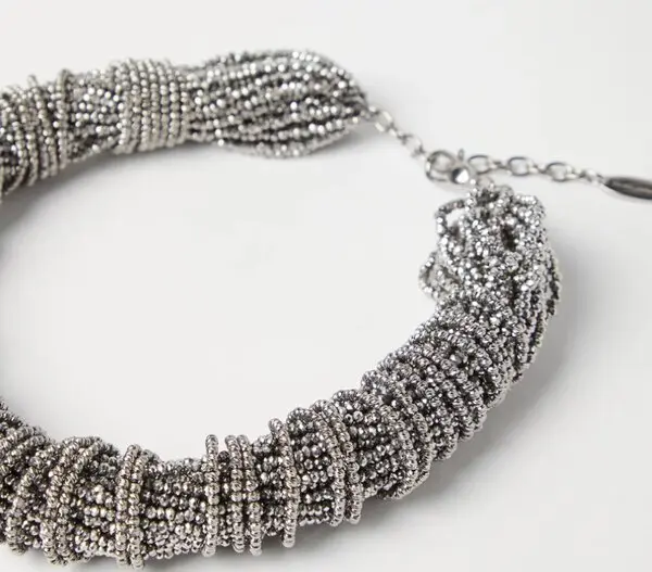 Brunello Cucinelli Vetro And Sterling Silver Choker