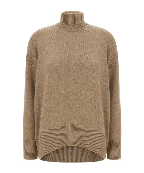 Brunello Cucinelli Sequin Embellished Turtleneck Jumper