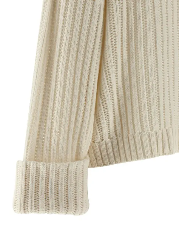 Brunello Cucinelli Wide Rib Turtleneck Sweater