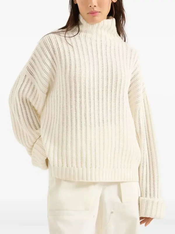 Brunello Cucinelli Wide Rib Turtleneck Sweater