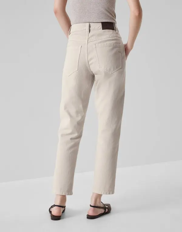 Brunello Cucinelli Cropped Jeans With Logo Patch