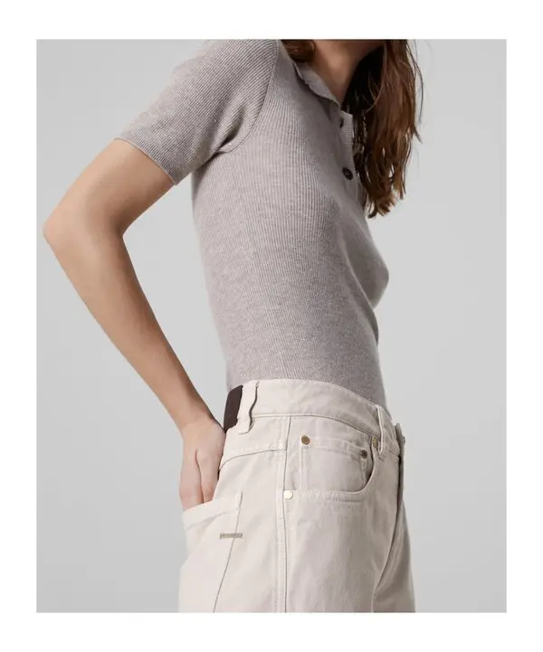Brunello Cucinelli Cropped Jeans With Logo Patch