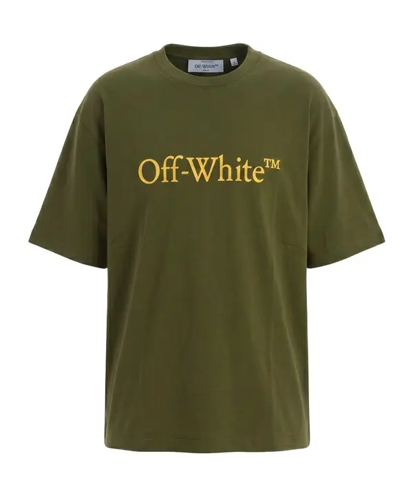 Off-White Center Print T-shirt - Olive