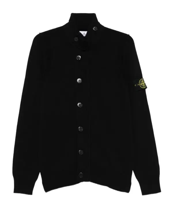 Stone Island High-neck Buttoned Cardigan