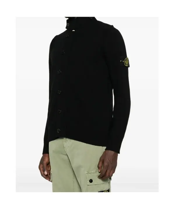 Stone Island Stand-collar Button Cardigan