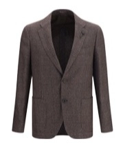 LARDINI Single-breasted Checked Blazer - Black