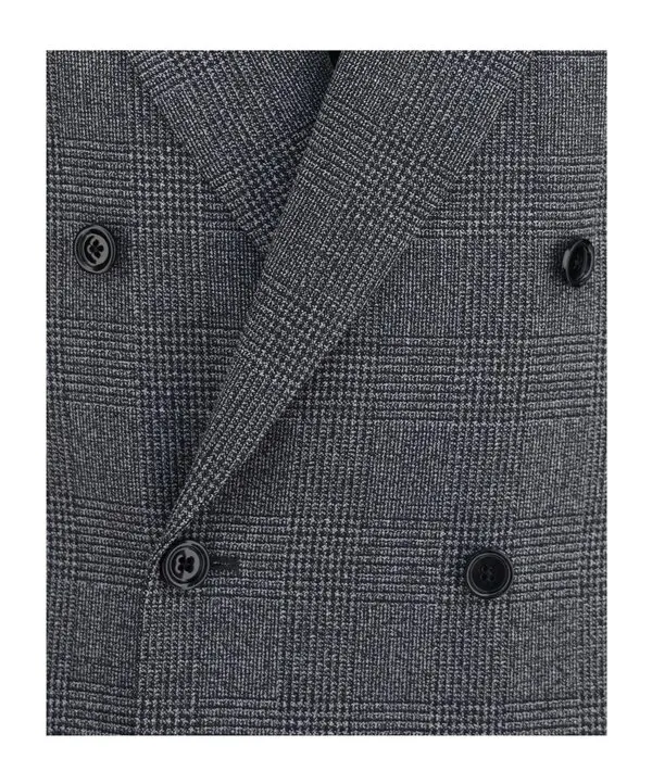 LARDINI Checked Double-breasted Blazer
