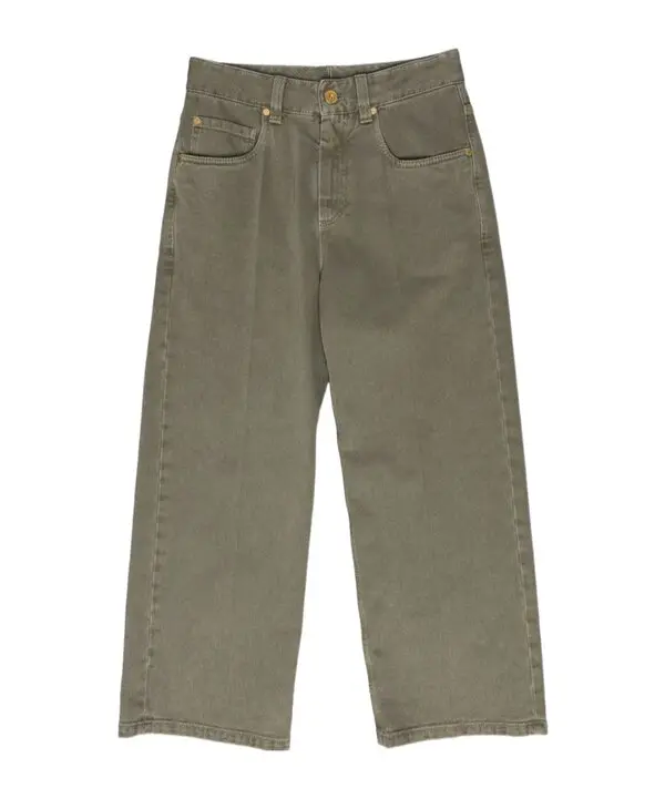 Brunello Cucinelli Logo Patch Straight-leg Trousers