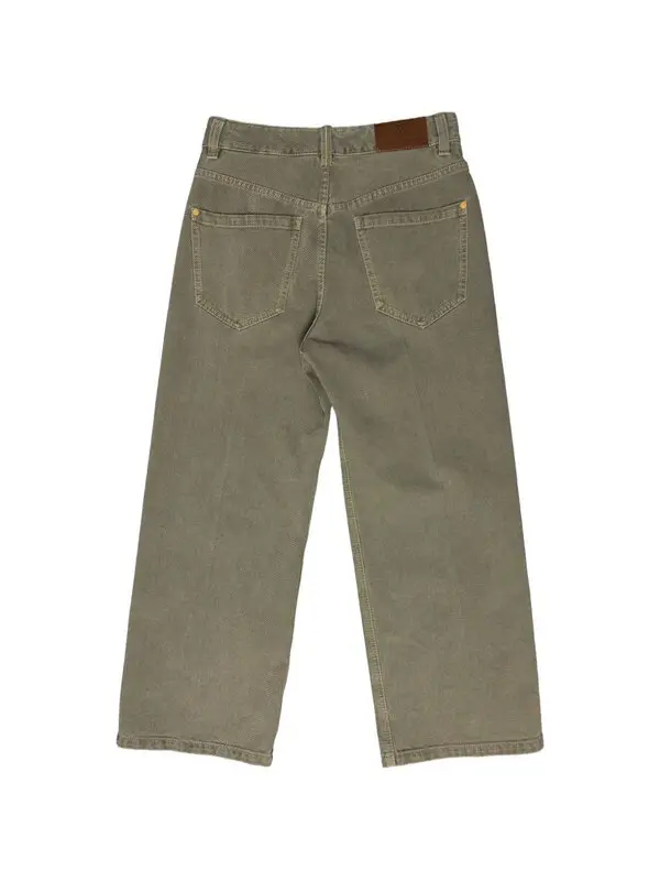 Brunello Cucinelli Logo Patch Straight-leg Trousers