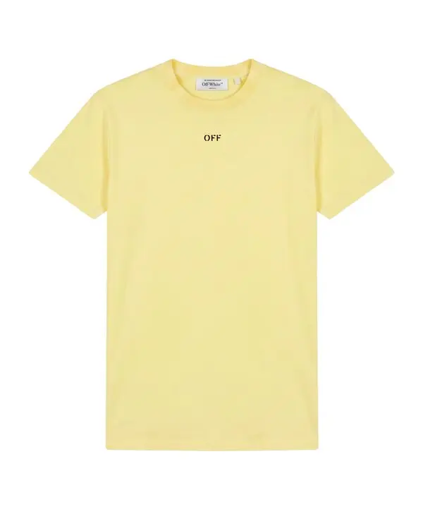 Off-White Short-sleeved T-shirt - Light Yellow