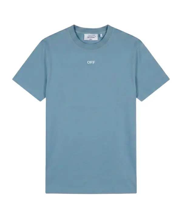 Off-White Short-sleeved T-shirt - Light Blue
