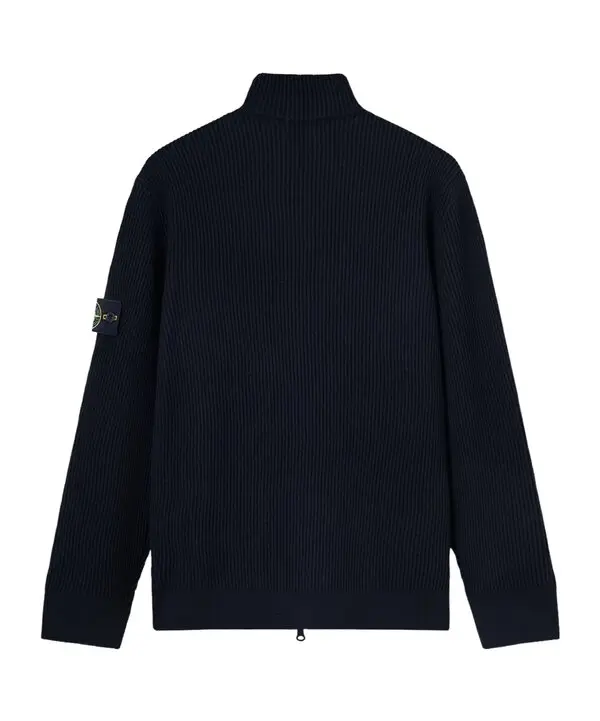 Stone Island Stand-collar Zip-up Cardigan