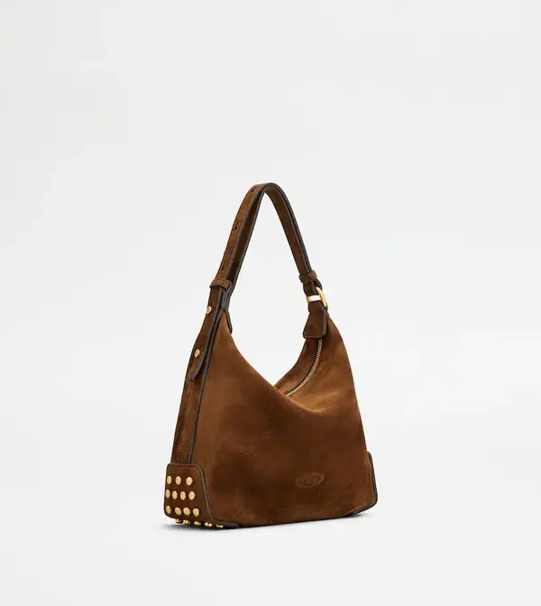 TOD'S Metal Dots Mini Bag In Suede