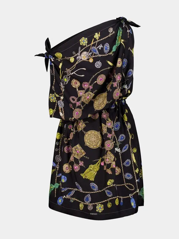 Versace Blend Twill Mini Dress - No