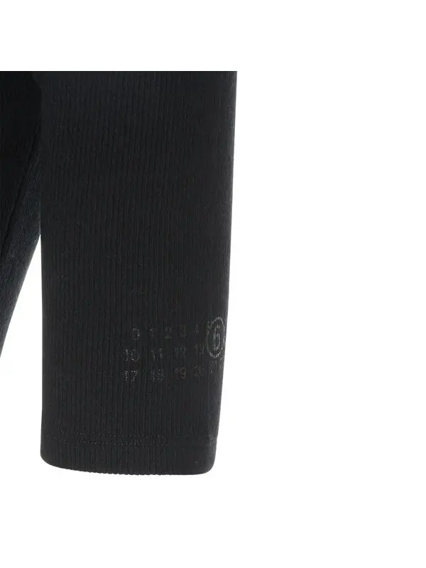 MAISON MARGIELA Ribbed Asymmetrical Neck Top