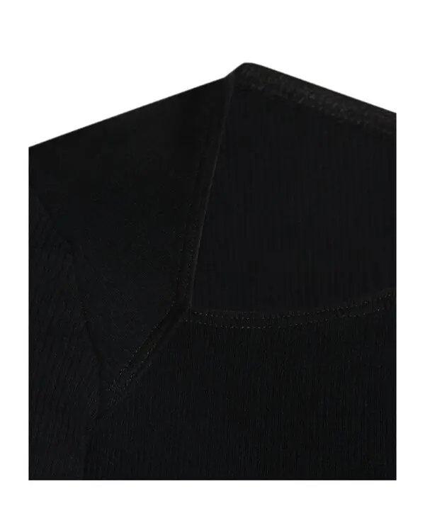 MAISON MARGIELA Ribbed Asymmetrical Neck Top