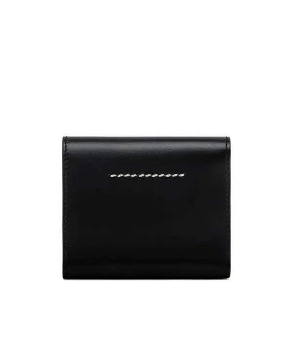 MAISON MARGIELA Leather Tri-fold Wallet