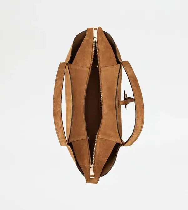 TOD'S T Timeless Shopping Bag In Suede Small