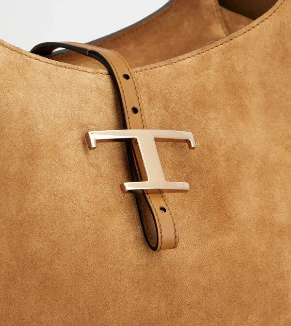 TOD'S T Timeless Shopping Bag In Suede Small