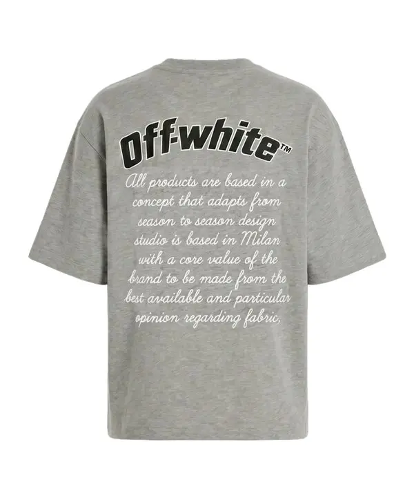 Off-White Loose-fitting T-shirt With Contrasting Logo