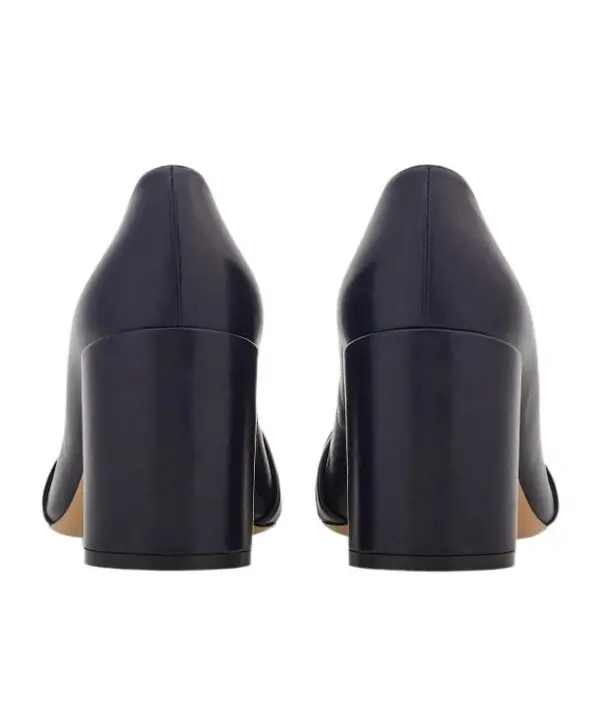 FERRAGAMO Gancini Ornament Pump With Bock Heel