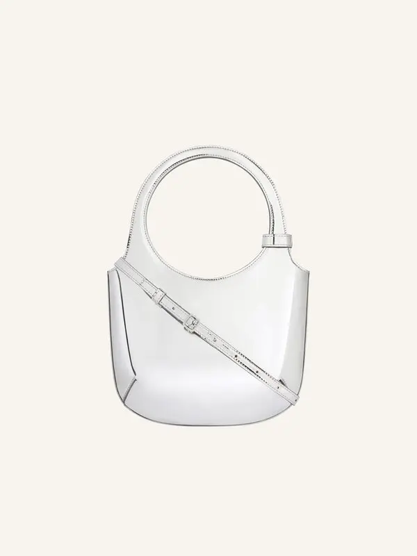 COURREGES Metallic Shoulder Bag - White