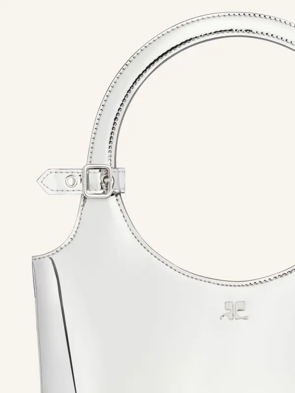 COURREGES Metallic Shoulder Bag - White