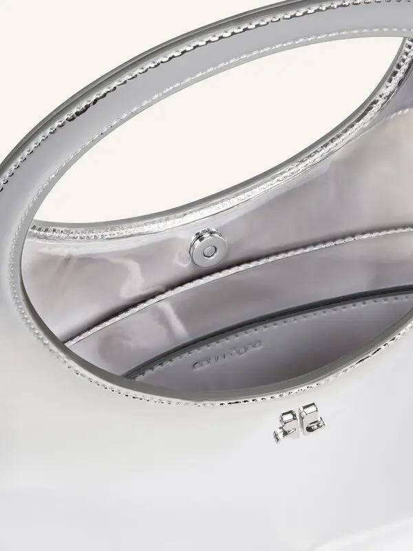 COURREGES Metallic Shoulder Bag - White