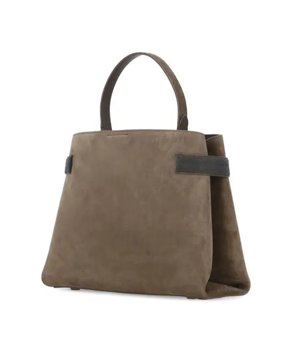 Brunello Cucinelli Embellished Top Handle Bag